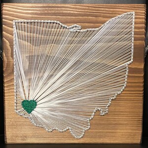 Made to Order Ohio String Art State Sign, Wood Sign, Wedding Gift, Home ...