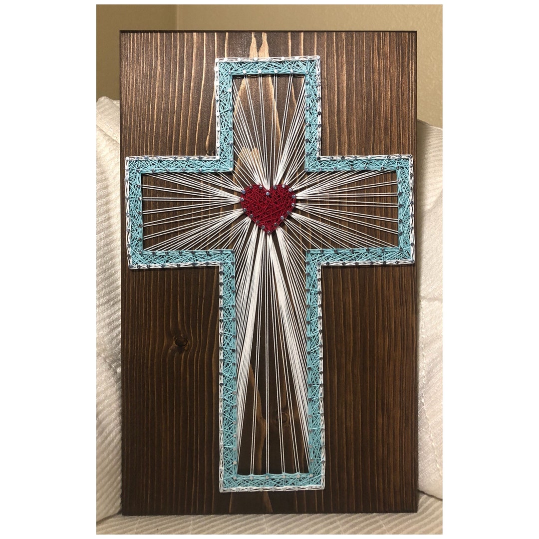 MADE TO ORDER Cross String Art, Religious, Christian Decor, Catholic ...