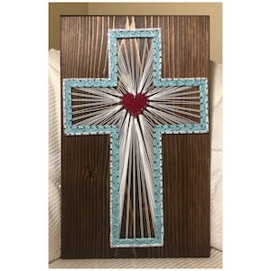 Cross String Art, Religious, Christian Decor, Home Decor, Catholic ...
