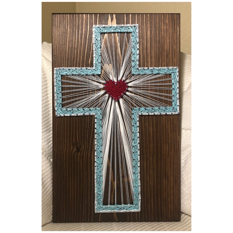 MADE TO ORDER Cross String Art Religious Christian Decor - Etsy