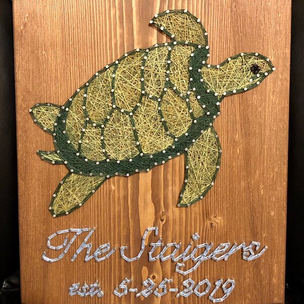Turtle String Art - Etsy