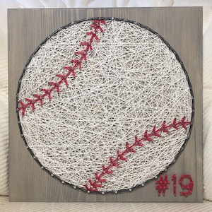 Baseball String Art Sign, Sports Art, Kids Room, Boy Gift, Wall Decor ...