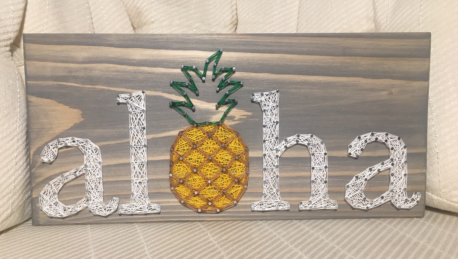 Made to Order Aloha Pineapple String Art Welcome Sign Hawaii - Etsy