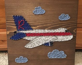 String Art Airplane - Etsy