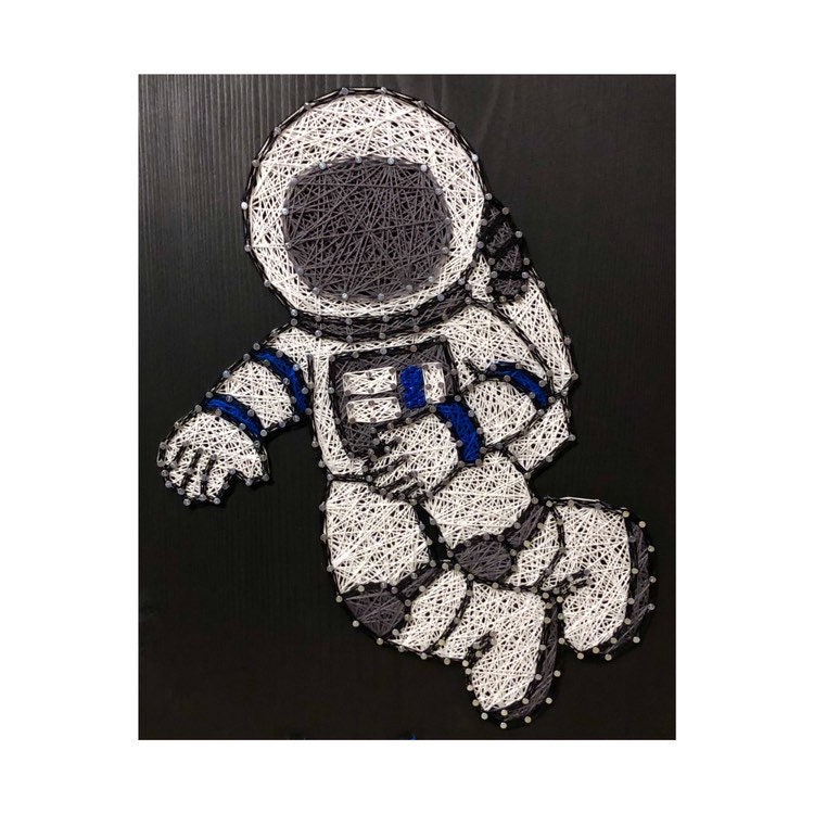 MADE TO ORDER Astronaut String Art Outer Space Bedroom | Etsy