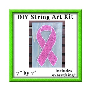 Any DIY KIT String Art Kit 7 by 7, Pre-hammered Simple String Art Signs ...