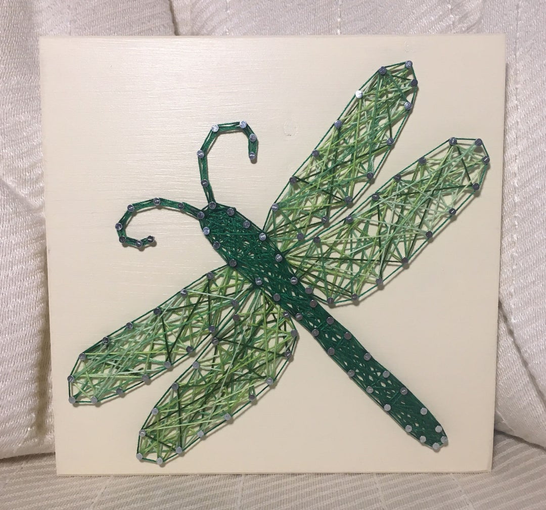 Made to Order Dragonfly String Art, Bug, Insect, Nursery Wall Decor ...