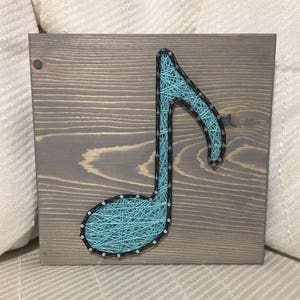 Made To Order Music Note String Art Musical Decor Gallery | Etsy