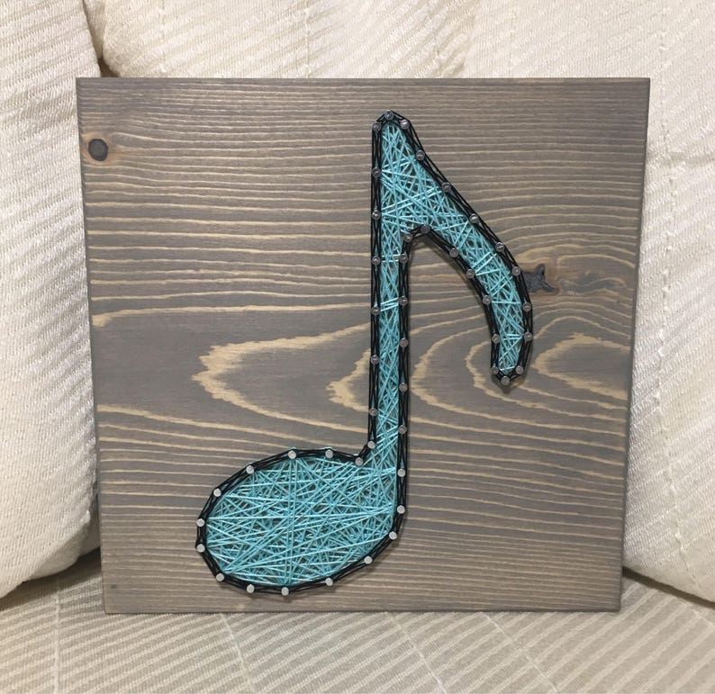 Made To Order Music Note String Art Musical Decor Gallery | Etsy