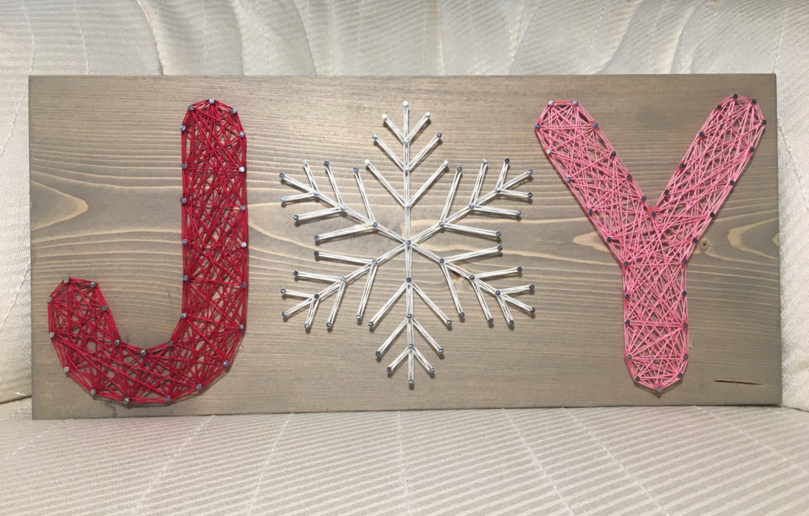 Made To Order JOY String Art Christmas Decor Holiday | Etsy