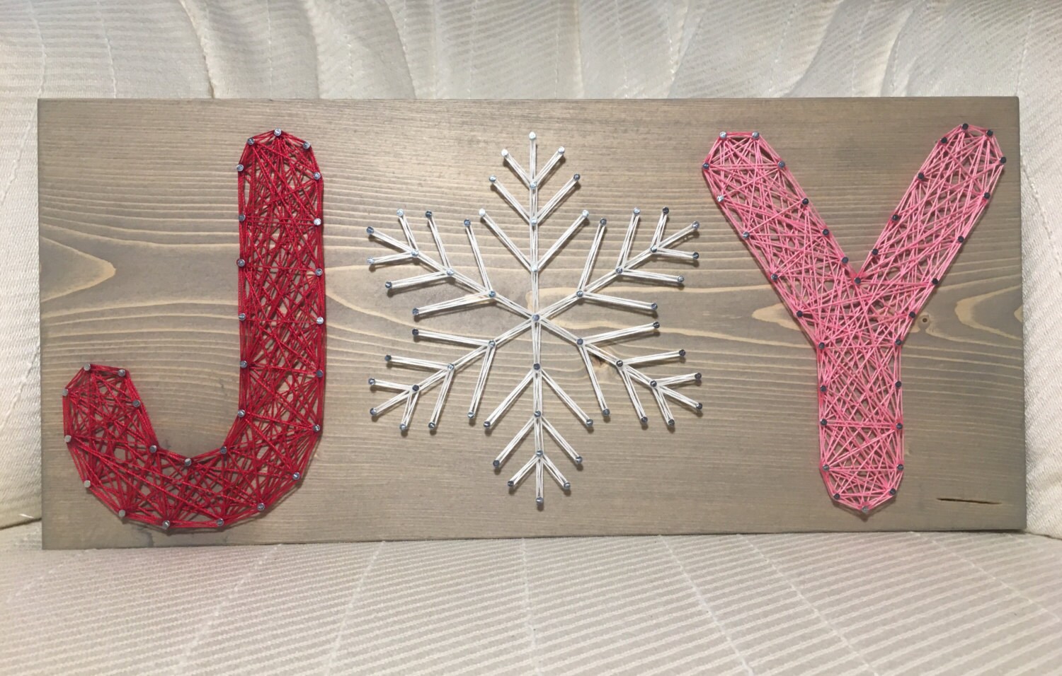 Made To Order JOY String Art Christmas Decor Holiday | Etsy