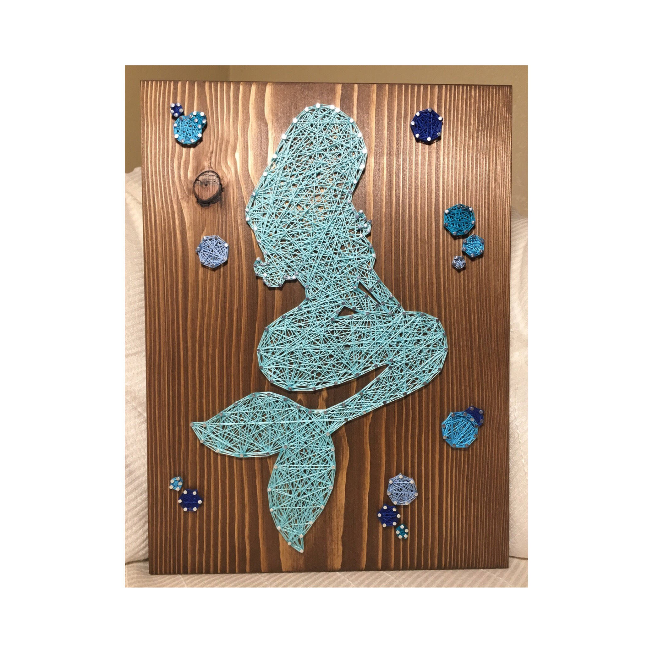 MADE TO ORDER Mermaid String Art Ocean Life Gift for Her | Etsy