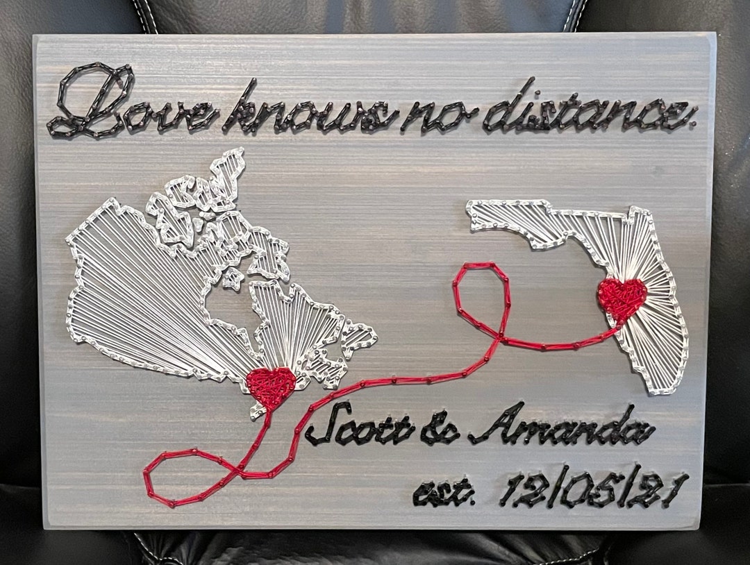 Made to Order- TWO State/country With Words String Art Sign, Wood Sign ...