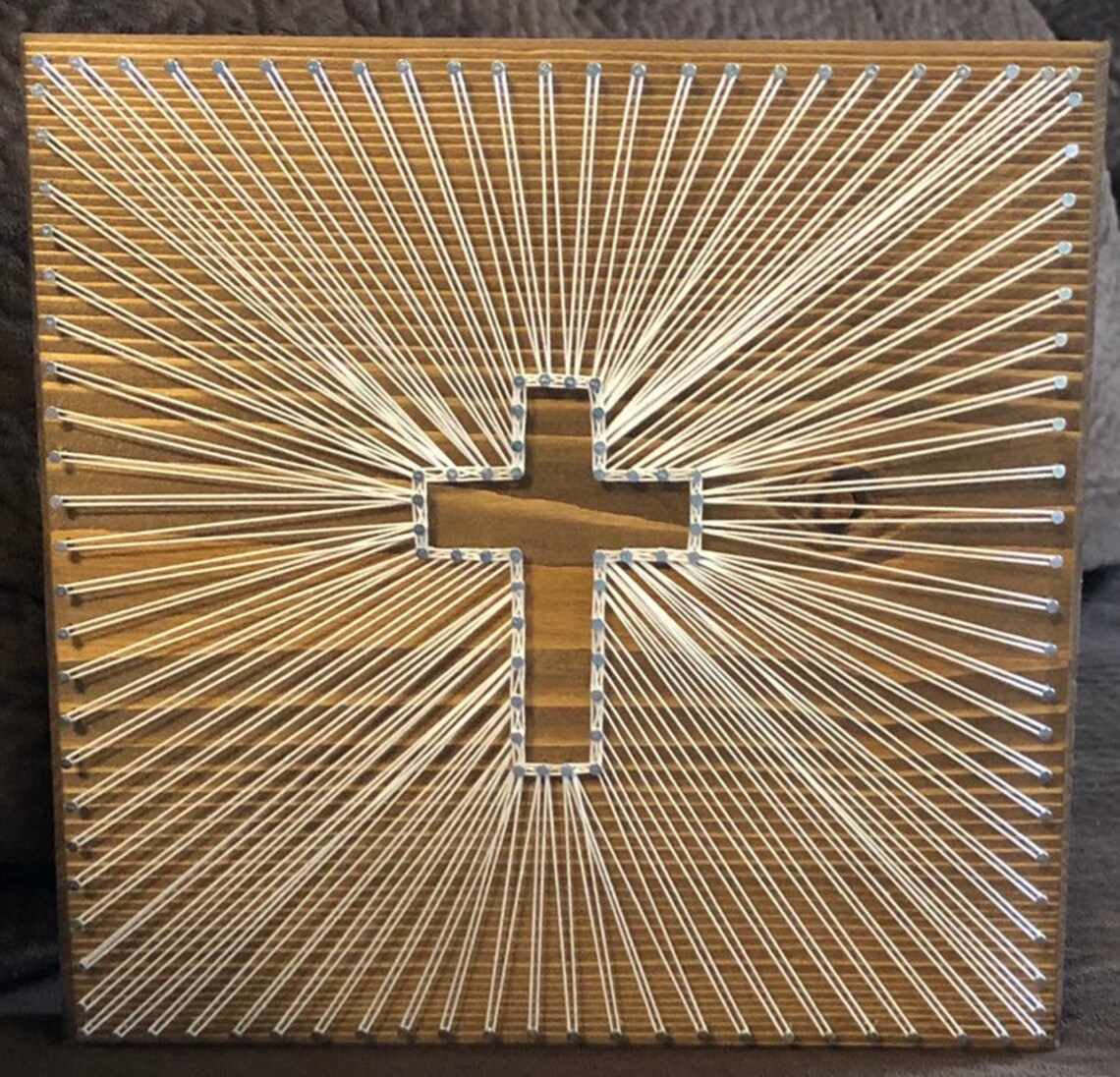 MADE TO ORDER Cross Burst String Art Religious Decor - Etsy
