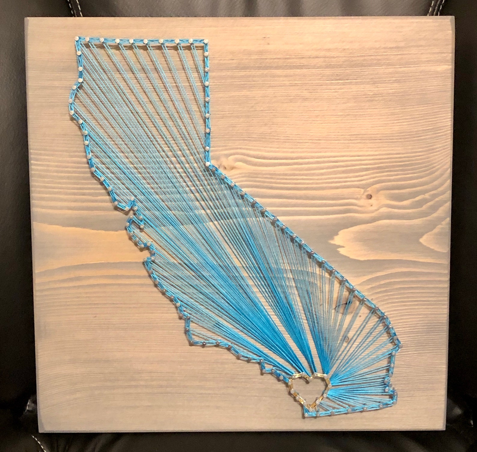 Made to Order California String Art State Sign Wood Sign | Etsy