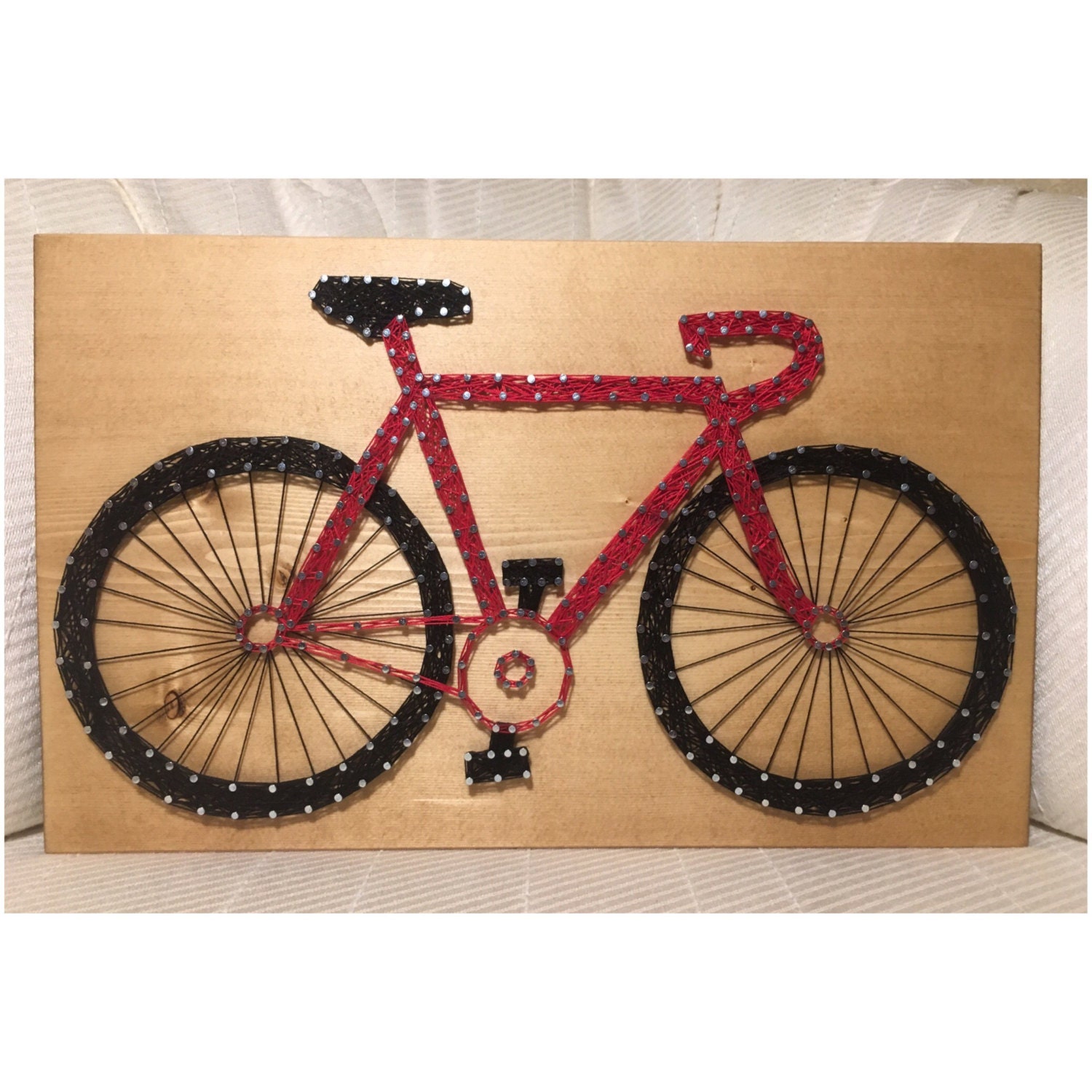 Bicycle String Art Sign, Bike Art, Personalized, Sports, Cyclist ...