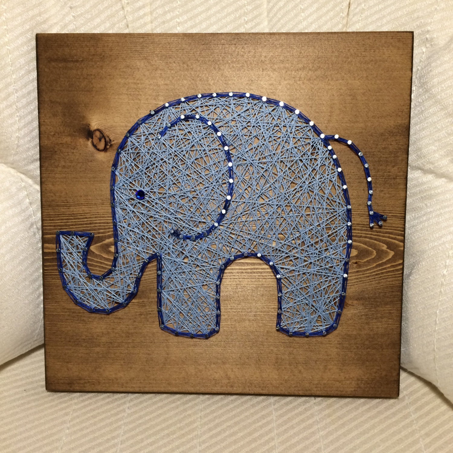 MADE TO ORDER Elephant String Art Nursery Art Mail Art | Etsy