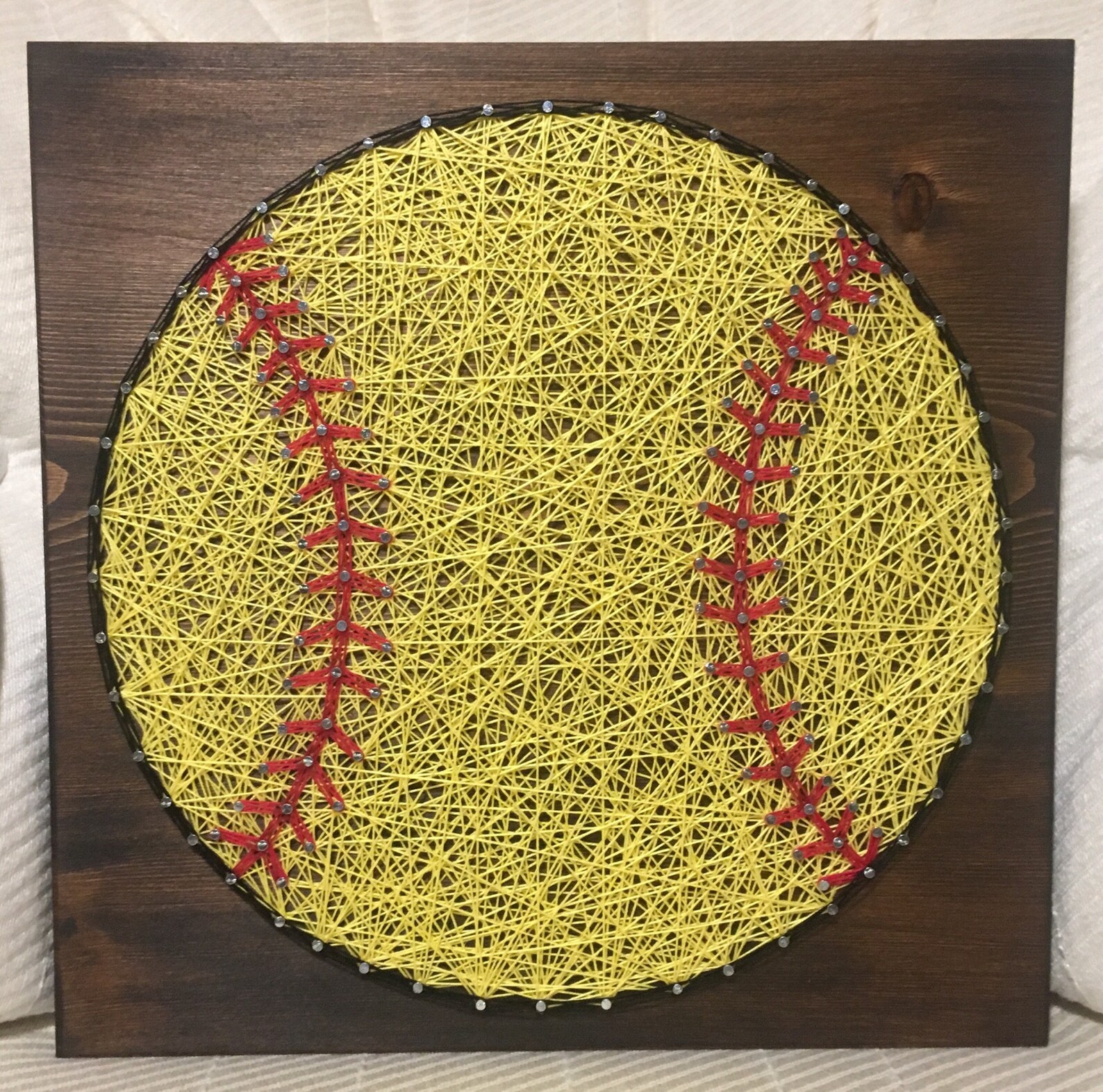 Made to Order Sports Softball String Art Sign Sports Art - Etsy