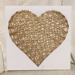 MADE TO ORDER Heart String Art Love and Romance Gallery Wall Wedding ...