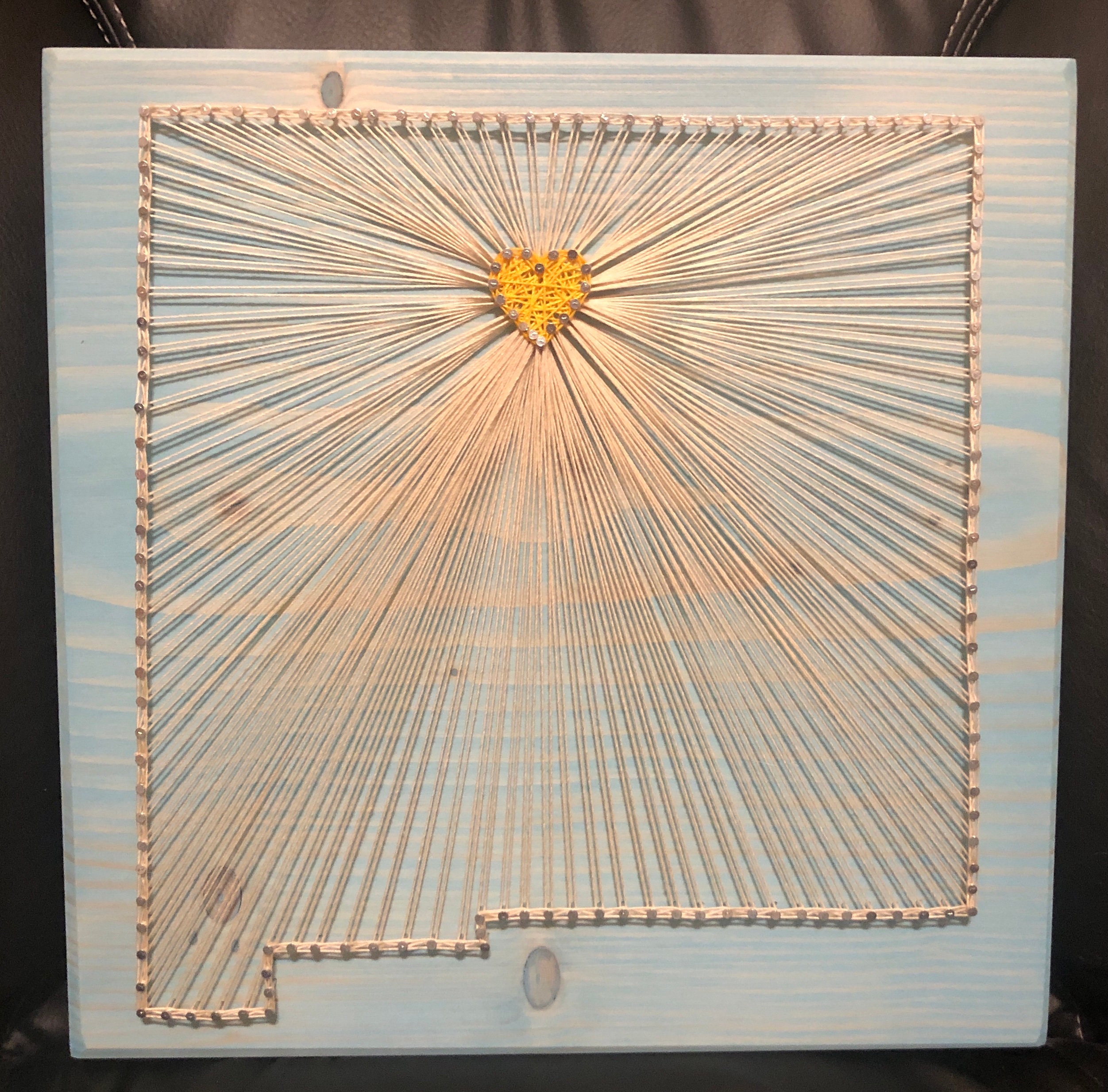 Made to Order New Mexico String Art State Sign Wood Sign | Etsy