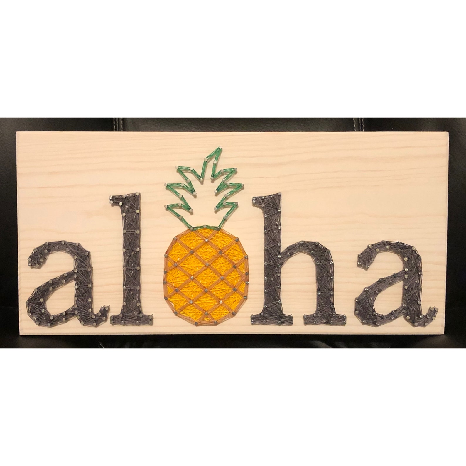Made to Order Aloha Pineapple String Art Welcome Sign Hawaii | Etsy