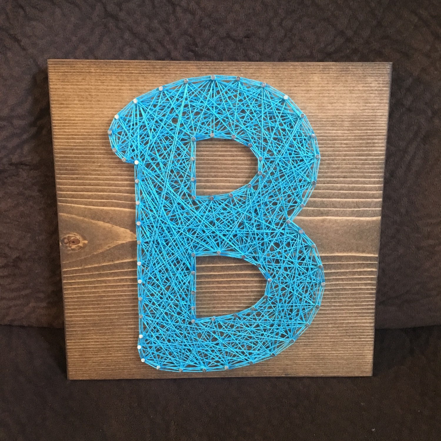 Letter/Initial String Art Name wall decor Nursery art Baby | Etsy