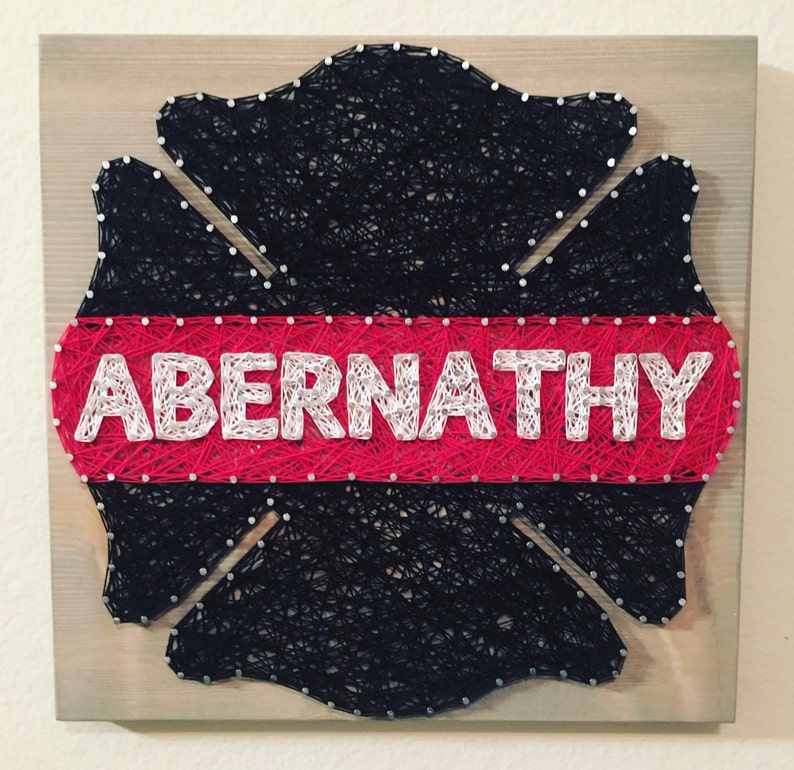 Firefighter Badge String Art, Maltese Cross, Fireman Gift, Gift for Him ...