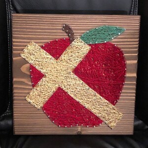 Made to Order School Teacher Apple String Art Teacher - Etsy