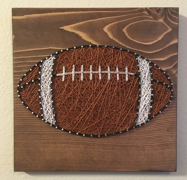 MADE TO ORDER Football String Art Sign Sports Art Wall - Etsy