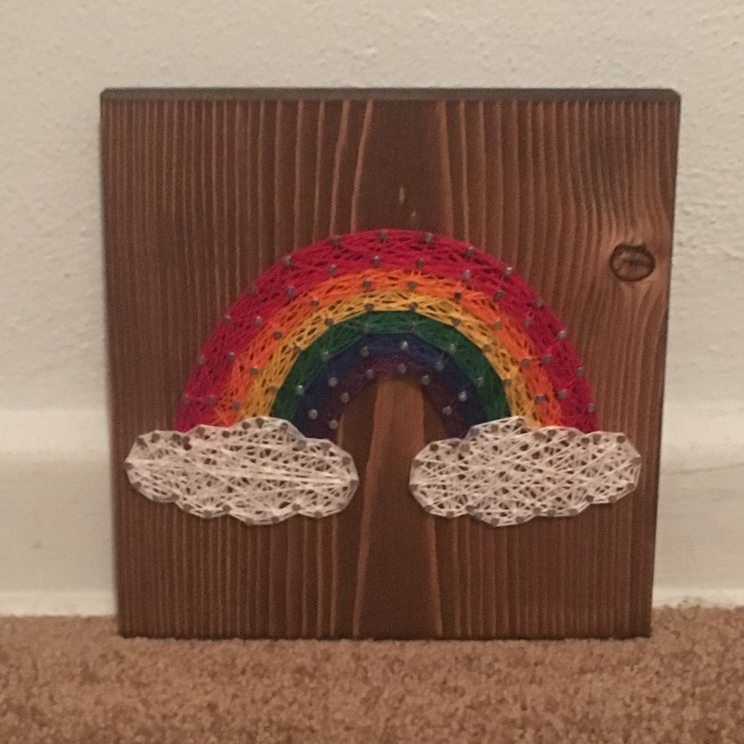MADE TO ORDER Rainbow String Art Handmade Wall Decor Baby | Etsy