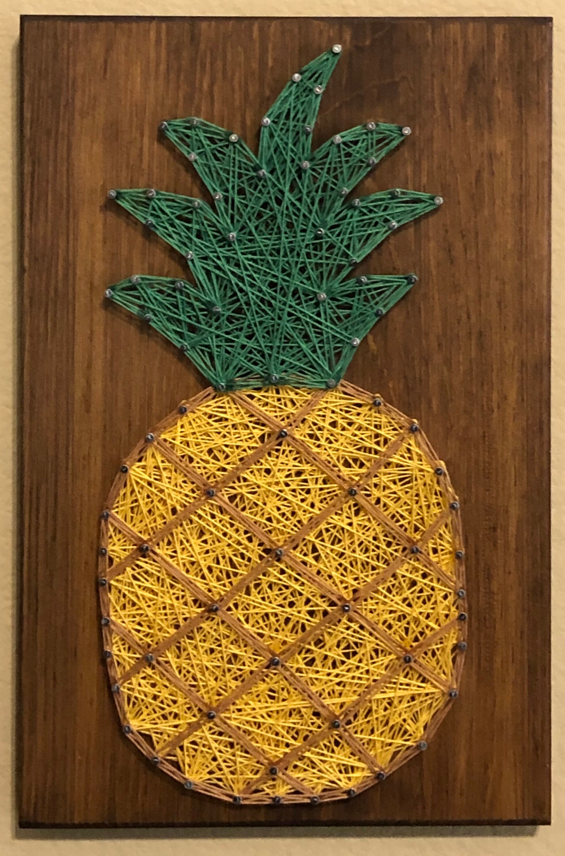 Pineapple Welcome String Art, Hawaii, Wall Art, Home Decor, Entryway ...