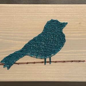 Bird String Art, Baby Birdie Handmade Wall Art, Animal Art, Gallery Wall Decor, Unique Christmas ...