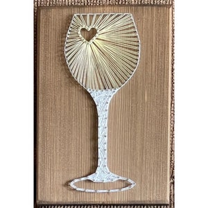 Single Wine Glass String Art, Wine Lover, Red Wine, Sommelier, Wine ...