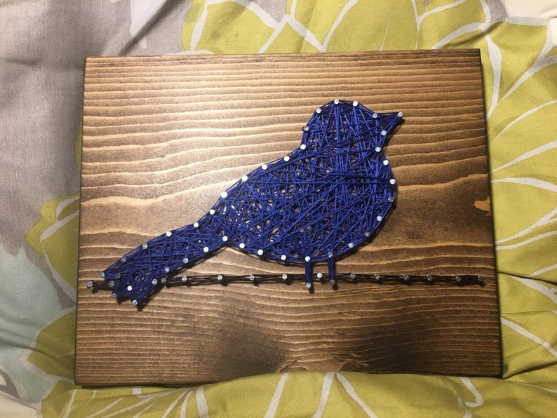 Bird String Art, Baby Birdie Handmade Wall Art, Animal Art, Gallery ...