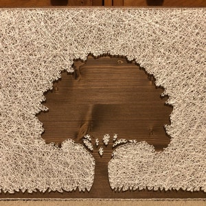 LARGE Negative Space Oak Tree String Art; Tree of Life, Gallery Wall ...