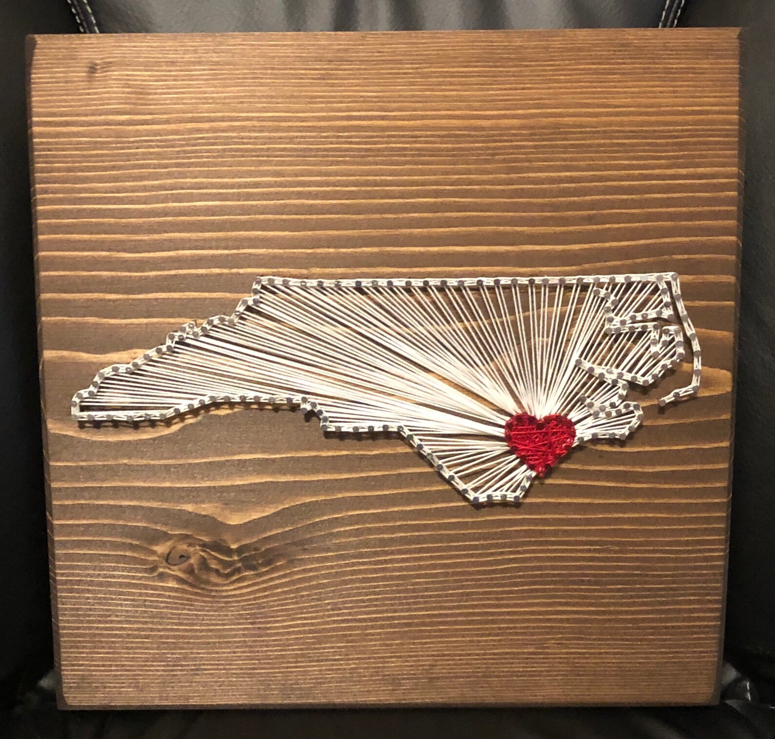 North Carolina String Art State Sign, Wedding Gift, Home State, State ...