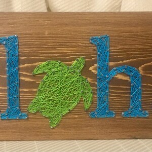 MADE TO ORDER Aloha String Art, Turtle Wall Art, Tortoise Decor ...