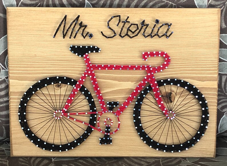 MADE TO ORDER Bicycle/enjoy the Journey String Art Bike - Etsy
