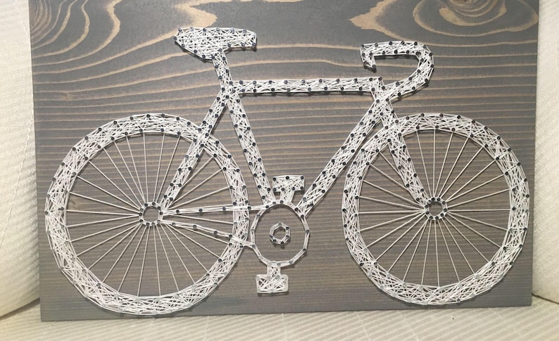 MADE TO ORDER Bicycle String Art Sign Bike Art - Etsy