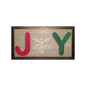 Made to Order JOY String Art, Christmas Decor, Holiday Decorations ...