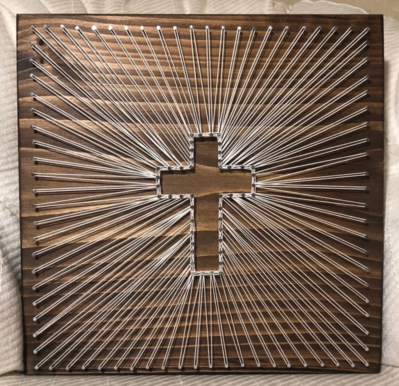 MADE TO ORDER Cross Burst String Art Religious Decor | Etsy