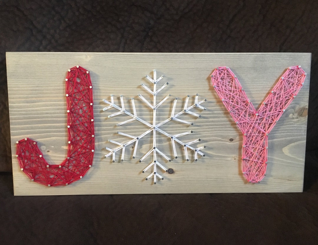 Made to Order JOY String Art, Christmas Decor, Holiday Decorations ...