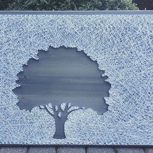 LARGE Negative Space Oak Tree String Art; Tree of Life, Gallery Wall ...