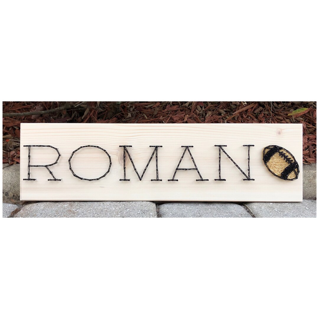 MADE TO ORDER Name String Art thin Lettering, Child's Name, Family Name ...