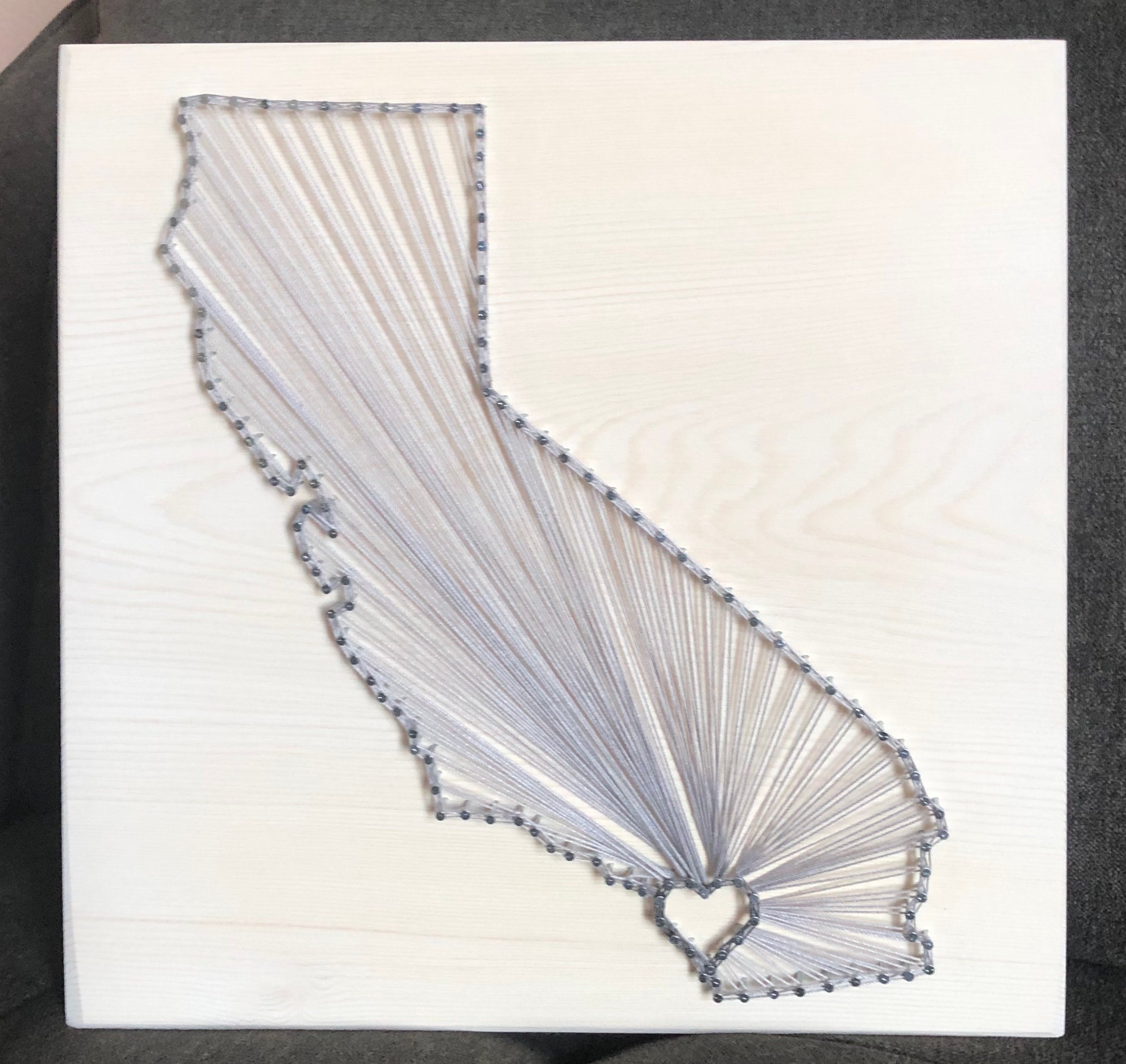 Made to Order California String Art State Sign Wood Sign | Etsy