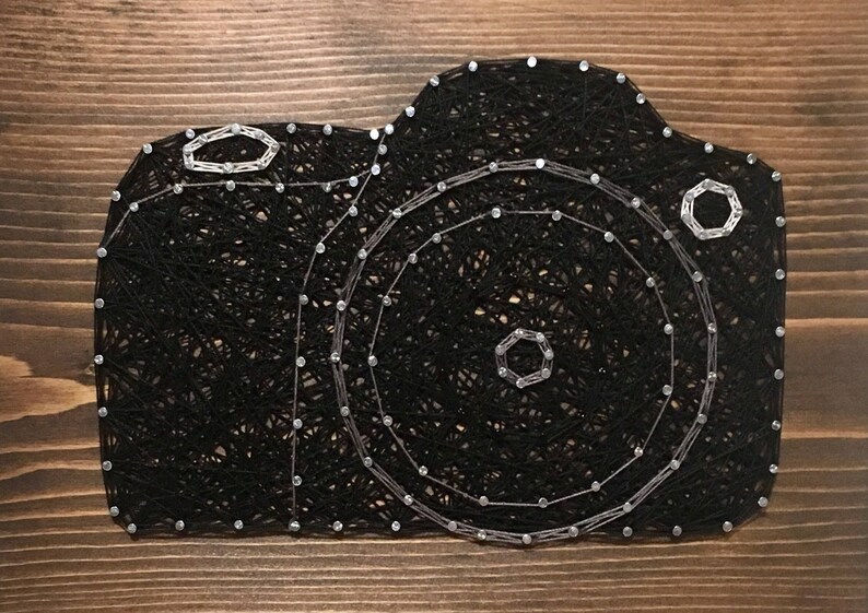 Camera String Art, Photography, Photographer, Gallery Wall, Wall Decor ...