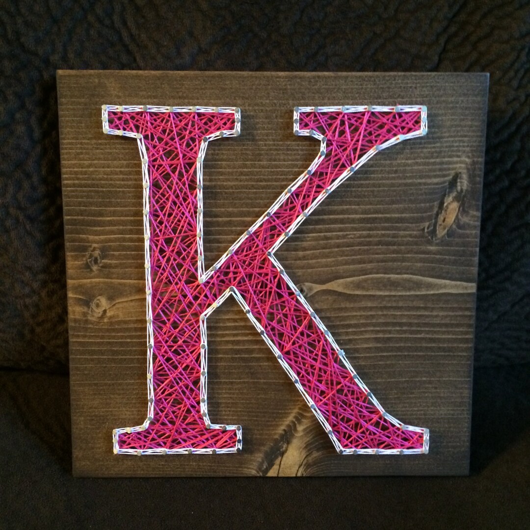 Made to Order Letter/initial String Art, Name Wall Decor, Nursery Art ...