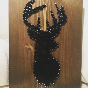 Made to Order Deer Buck String Art, Antlers, Rustic, Winter, Made to ...