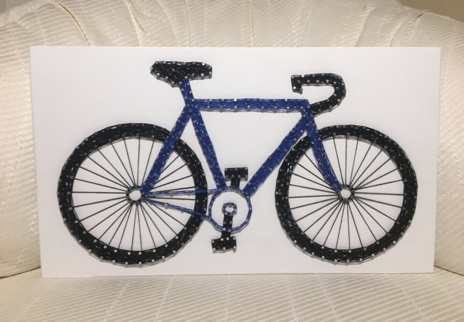 Bicycle String Art Sign, Bike Art, Personalized, Sports, Cyclist ...