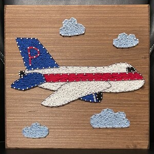Made to Order Airplane String Art Sign, Flight Decor, Plane Theme ...